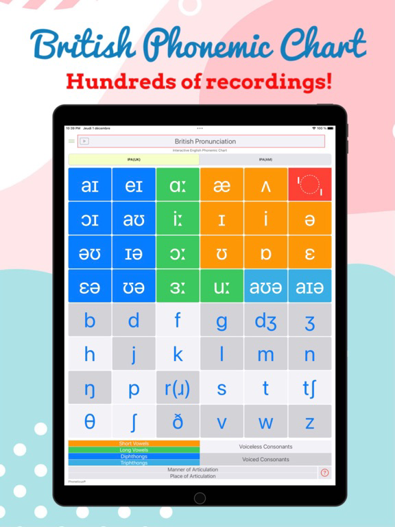 Phoneticus Phonetic Chart IPA for iOS (iPhone/iPad/iPod touch) Latest ...