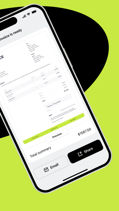 Invoice Create & Receipt Maker for iOS (iPhone) - Free Download at AppPure