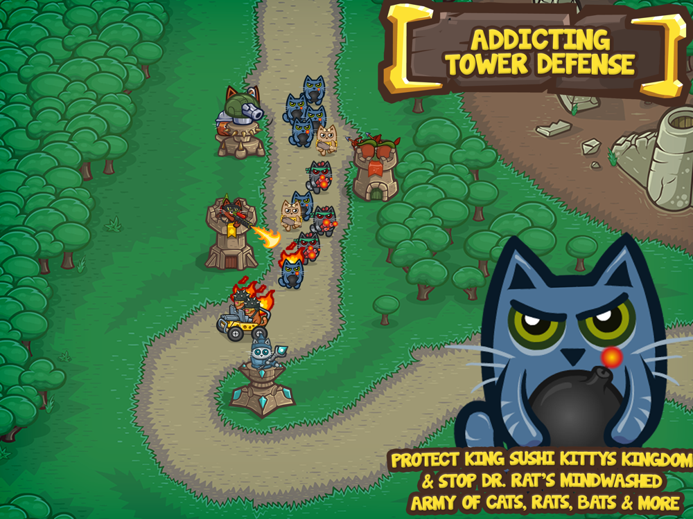 King Sushi Kitty TD for iOS (iPhone/iPad) - Free Download at AppPure