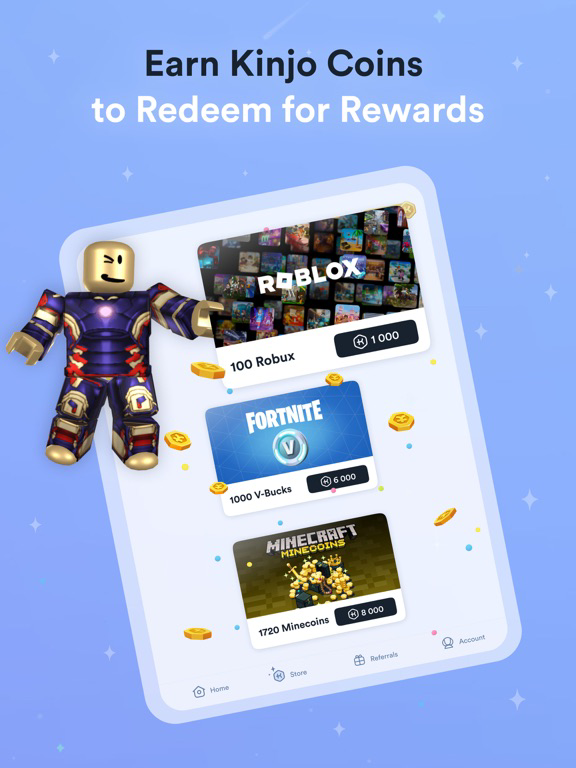 Kinjo: Play Games. Earn Robux. for iOS (iPhone/iPad) - Free Download at ...