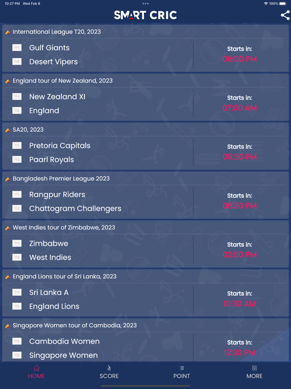Smartcric - Live Cricket for iOS (iPhone/iPad/iPod touch) - Free Download at AppPure