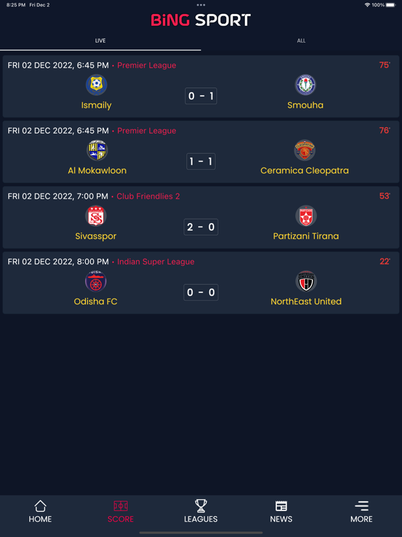 Bingsport - Soccer TV for iOS (iPhone/iPad/iPod touch) - Free Download ...