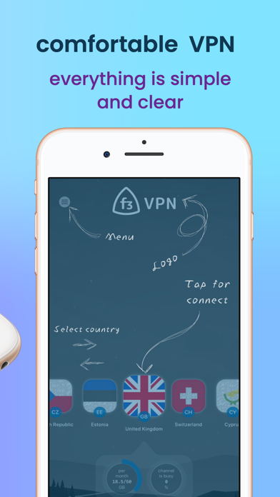 f3 vpn - simple VPN for iOS (iPhone/iPad) - Free Download at AppPure