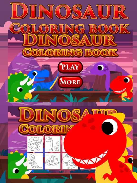 Dinosaur Coloring Kids Game for iOS (iPhone/iPad/iPod touch) - Free ...