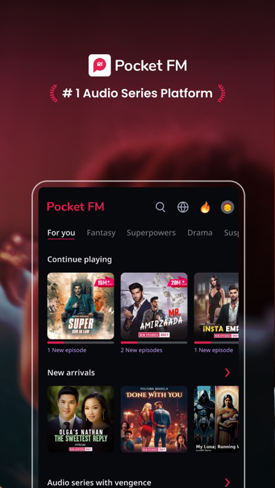 Pocket FM: Audio Series for iOS (iPhone/iPad) - Free Download at AppPure