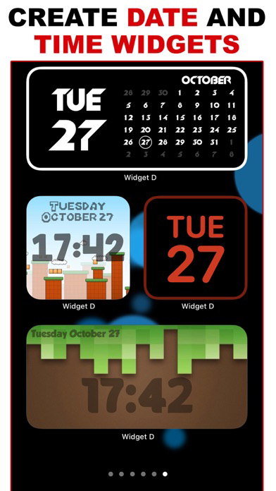 Widget D : Date Time Widgets for iOS (iPhone/iPad/iPod touch) - Free ...