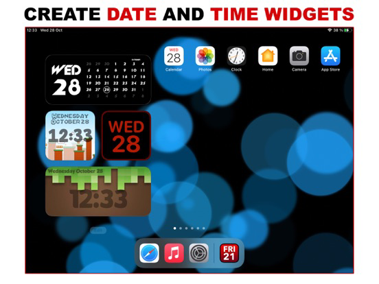 Widget D : Date Time Widgets for iOS (iPhone/iPad) - Free Download at ...