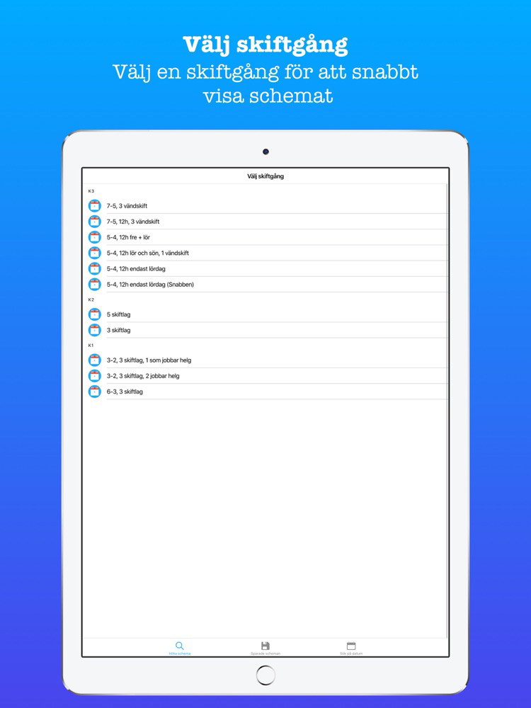 Skiftschema Pro for iOS (iPhone/iPad) Latest Version at $0.99 on AppPure
