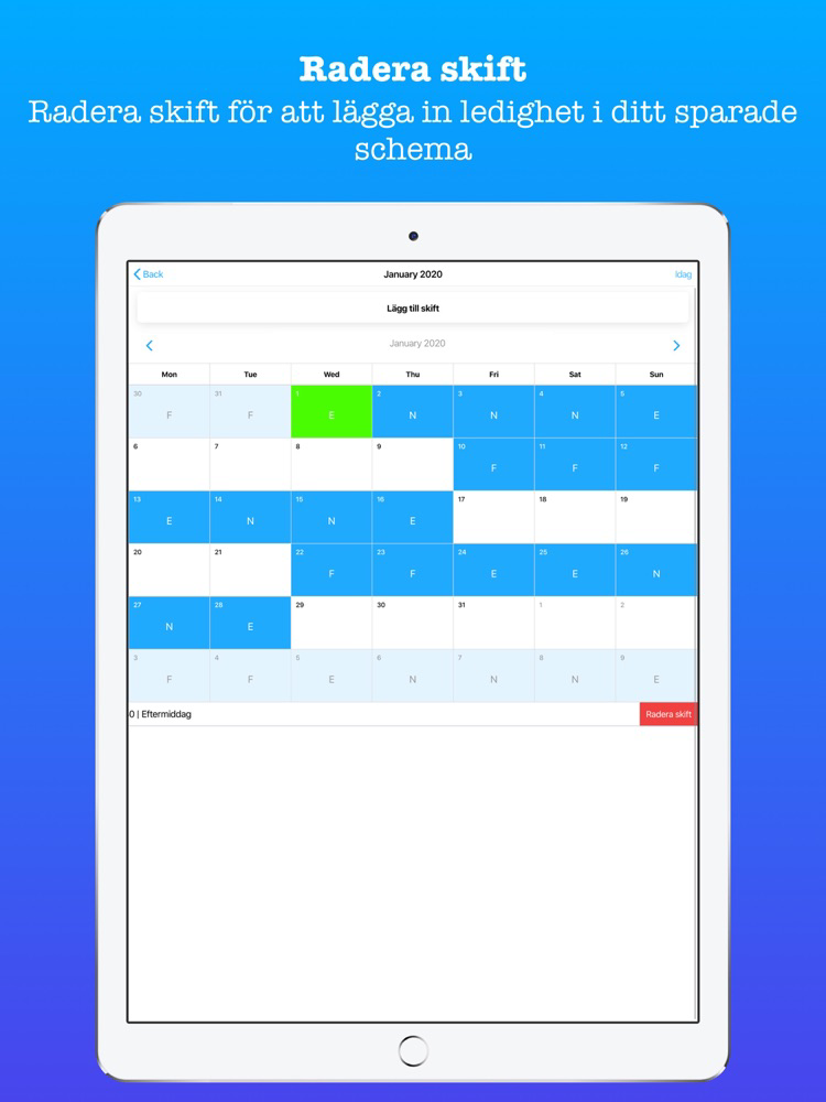 Skiftschema Pro for iOS (iPhone/iPad) Latest Version at $0.99 on AppPure