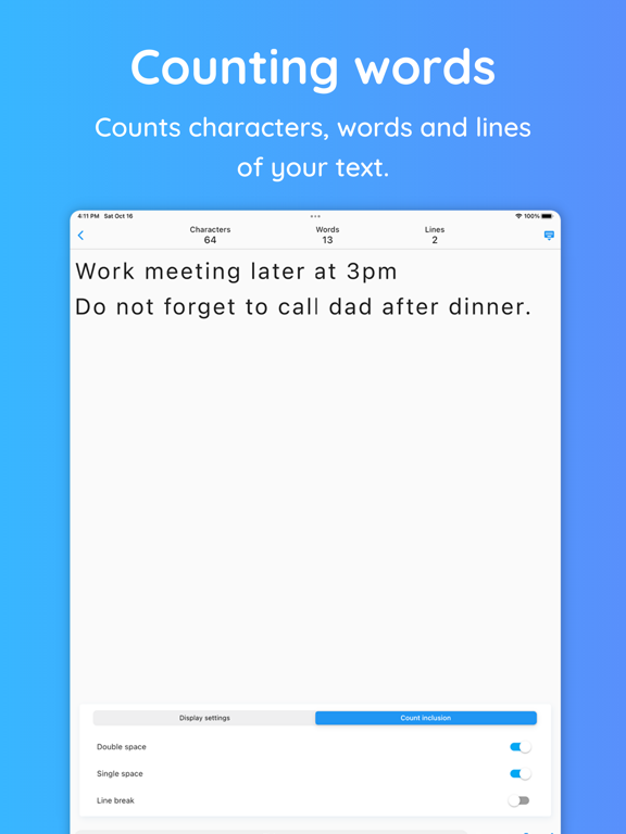 Word Count Notepad for iOS (iPhone/iPad/iPod touch) - Free Download at ...