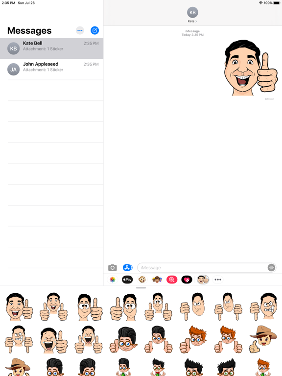 Thumbs Up Cartoon Emojis for iOS (iPhone/iPad/iPod touch) Latest ...