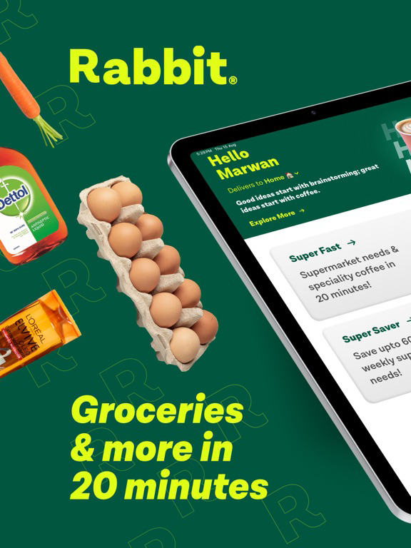 Rabbit: 20 mins delivery for iOS (iPhone/iPad) - Free Download at AppPure