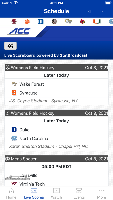 The ACC App for iOS (iPhone/iPad/iPod touch) - Free Download at AppPure