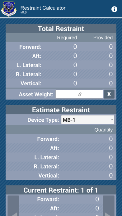 USAF EOS Restraint Calculator para iOS (iPhone/iPad/iPod touch ...