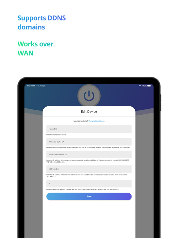 Wolow - Wake on LAN for iOS (iPhone/iPad) - Free Download at AppPure