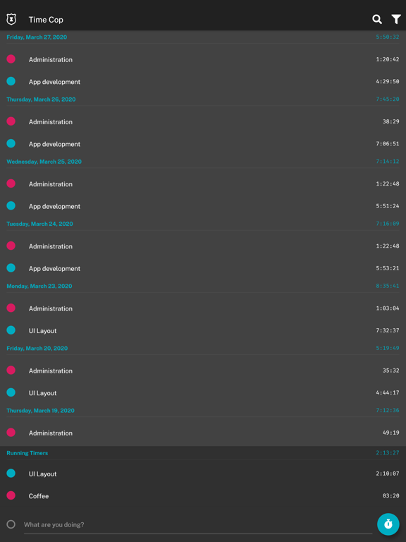 Time Cop for iOS (iPhone/iPad/iPod touch) Latest Version at $0.99 on ...