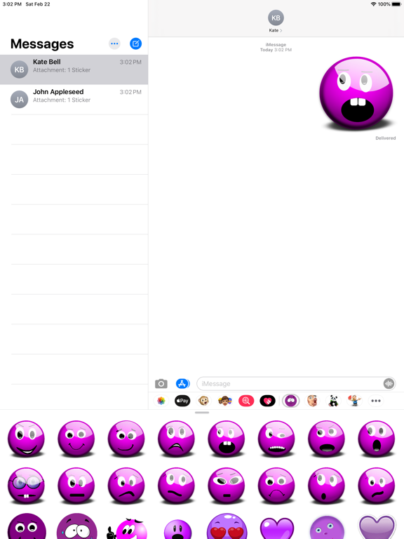 Purple Emojis - Stickers for iOS (iPhone/iPad/iPod touch) Latest ...