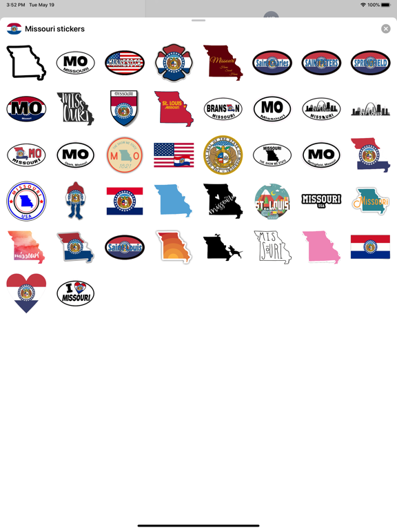 Missouri emoji - USA stickers for iOS (iPhone/iPad/iPod touch) Latest ...