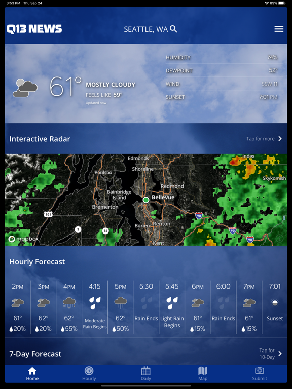 Q13 FOX Seattle: Weather for iOS (iPhone/iPad/iPod touch) - Free ...