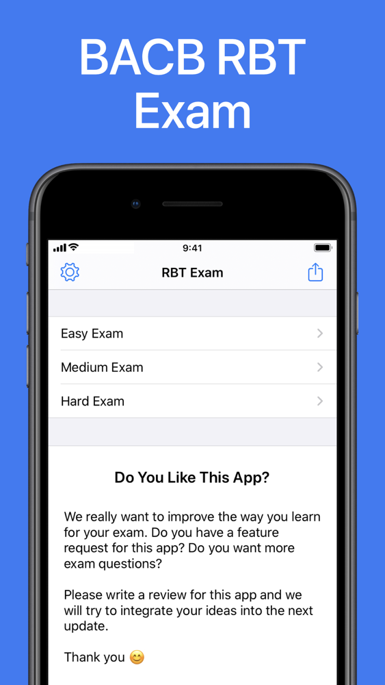 RBT Exam Practice Questions for iOS (iPhone) - Free Download at AppPure