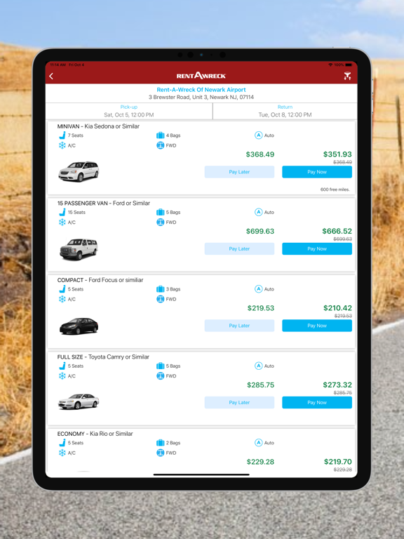 Rent-A-Wreck Car Rental for iOS (iPhone/iPad/iPod touch) - Free ...