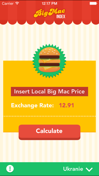 Big Mac Index App für iOS (iPhone/iPod touch), Neueste Version zum 0,99 ...