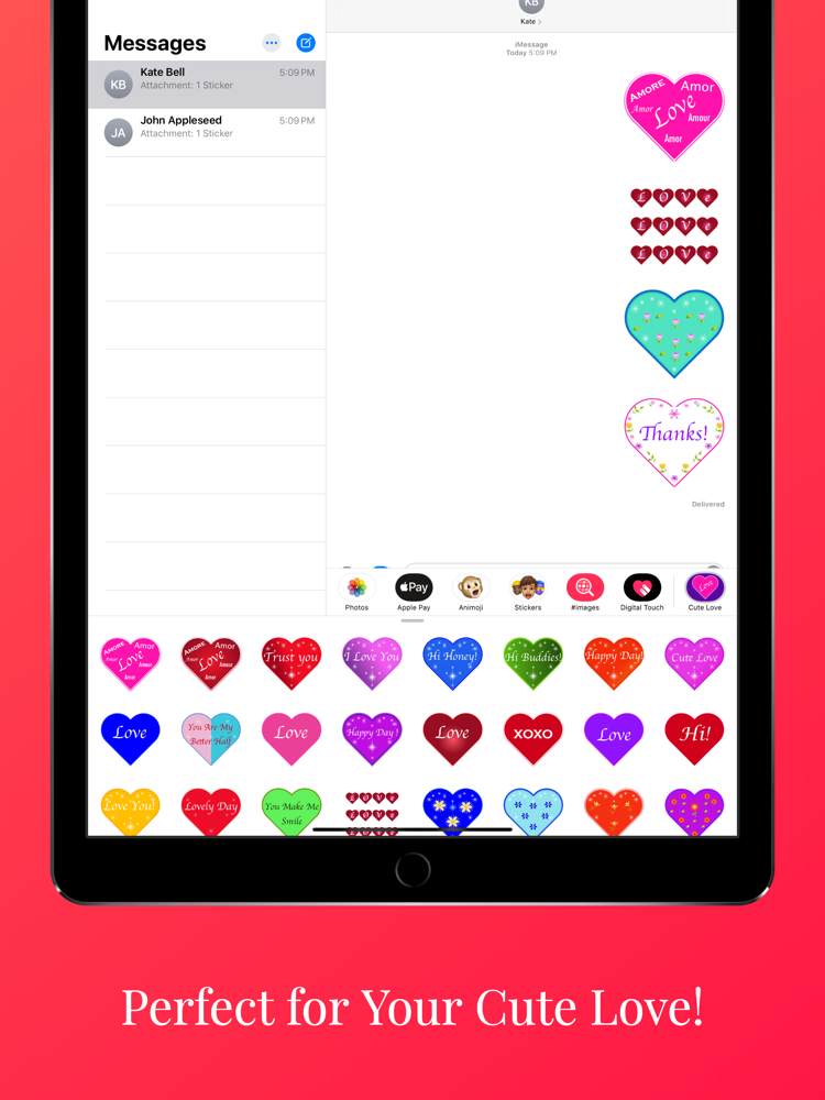 Cute Love for iMessage for iOS (iPhone/iPad) Latest Version at $0.99 on ...