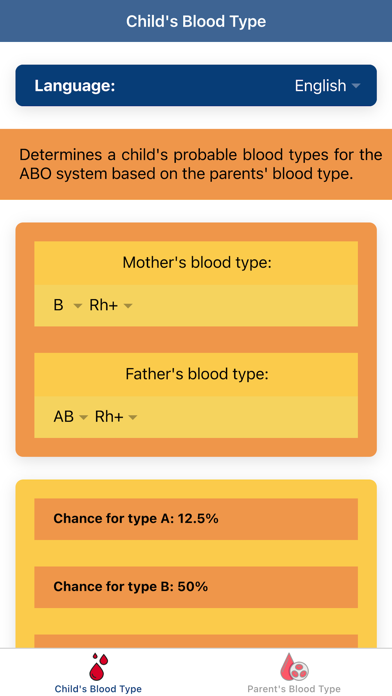 Pocket Blood Type Calculator for iOS (iPhone/iPad/iPod touch) - Free ...