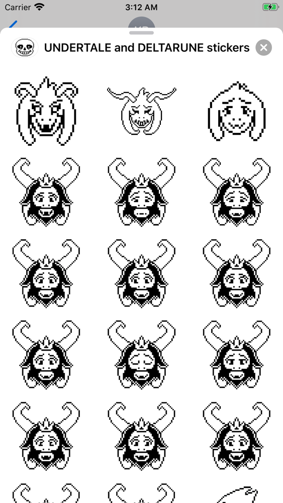 UNDERTALE DELTARUNE stickers for iOS (iPhone/iPad) Latest Version at $0 ...