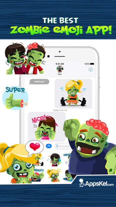 Zombies Emoji Stickers App for iOS (iPhone/iPad/iPod touch) Latest ...