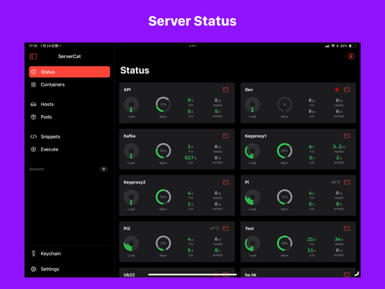 ServerCat - SSH Terminal for iOS (iPhone/iPad/Mac) - Free Download at AppPure