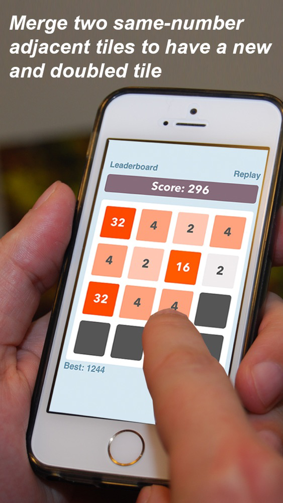 4096 - Match Adjacent Numbers to Make Tile 4096 for iOS (iPhone/iPad ...