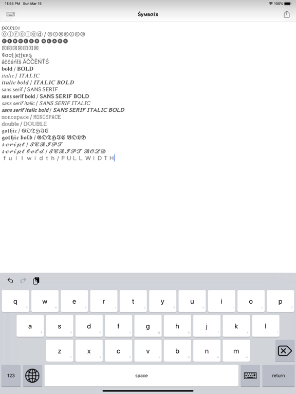 Special Symbols: Keyboards for iOS (iPhone/iPad/iPod touch) Latest ...