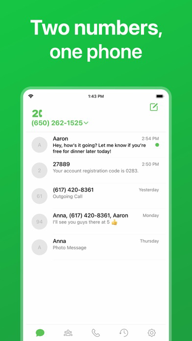 Second Line 2nd Phone Number for iOS (iPhone/iPod touch) - Free ...