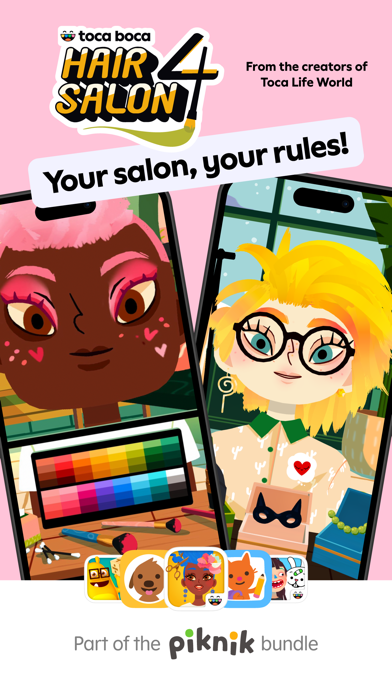 Toca Boca Hair Salon 4 for iOS (iPhone/iPad/iPod touch) - Free Download ...