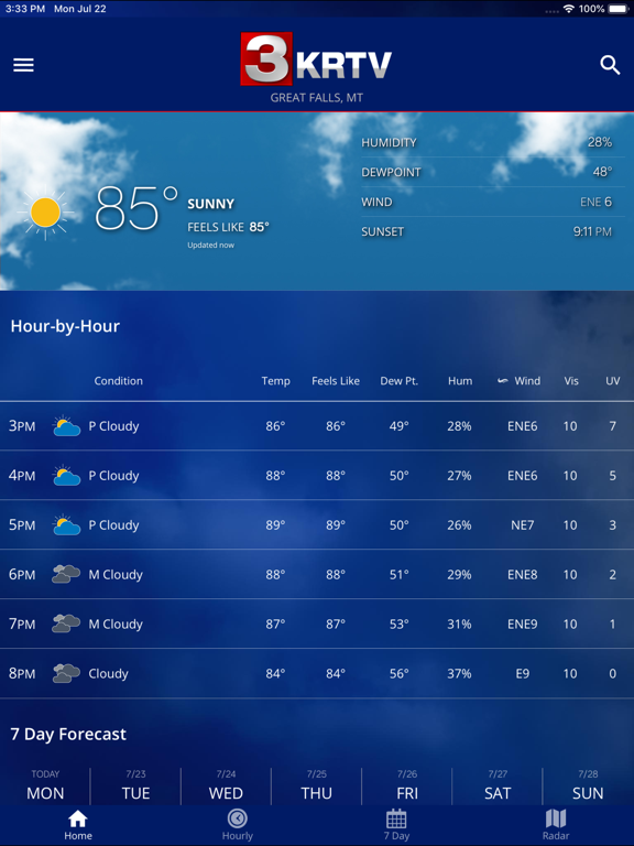 KRTV Great Falls Weather para iOS (iPhone/iPad/iPod touch) - Baixar ...