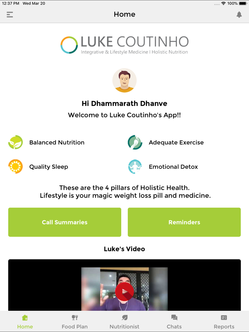 Luke Coutinho para iOS (iPhone/iPad) - Baixar Grátis no AppPure