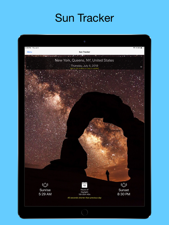 Sun Tracker - sunrise & sunset for iOS (iPhone/iPad/iPod touch) - Free ...