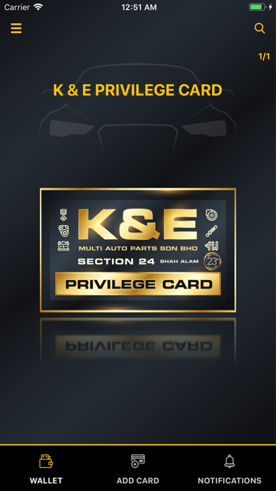 K & E PRIVILEGE CARD pour iOS (iPhone/iPod touch) - Téléchargement gratuit sur AppPure