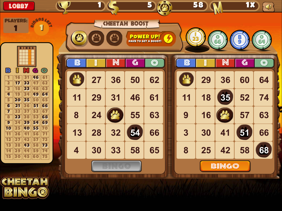 Cheetah Bingo for iOS (iPhone/iPad) - Free Download at AppPure
