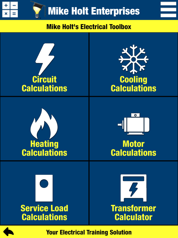 Mike Holt's Electrical Toolbox for iOS (iPhone/iPad/iPod touch) - Free ...