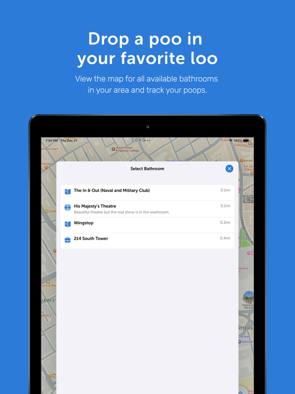 iPoop: Bathroom + Poop Tracker for iOS (iPad) - Free Download at AppPure