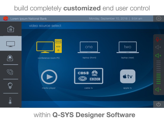 Q-SYS UCI Viewer for iOS (iPhone/iPad) - Free Download at AppPure