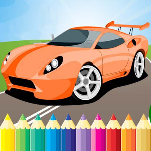 Race Car Coloring Book Super Vehicle drawing game for iOS (iPhone/iPad ...