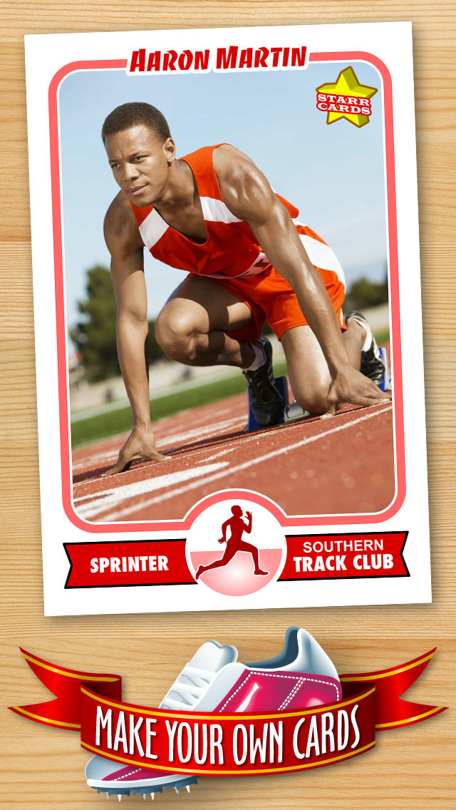 Track and Field Card Maker - Make Your Own Custom Track and Field Cards ...