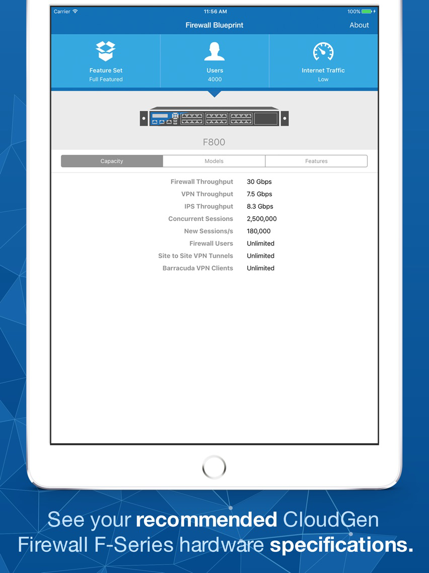 Barracuda Firewall Blueprint para iOS (iPhone/iPad) - Baixar Grátis no AppPure