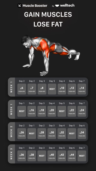Workout Planner Muscle Booster for iOS (iPhone/Apple Watch) - Free ...