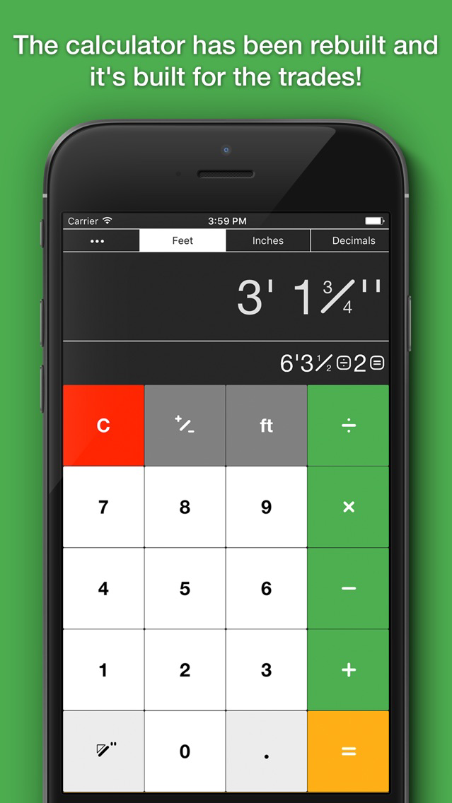 Workman's Construction Calculator for iOS (iPhone) - Free Download at ...
