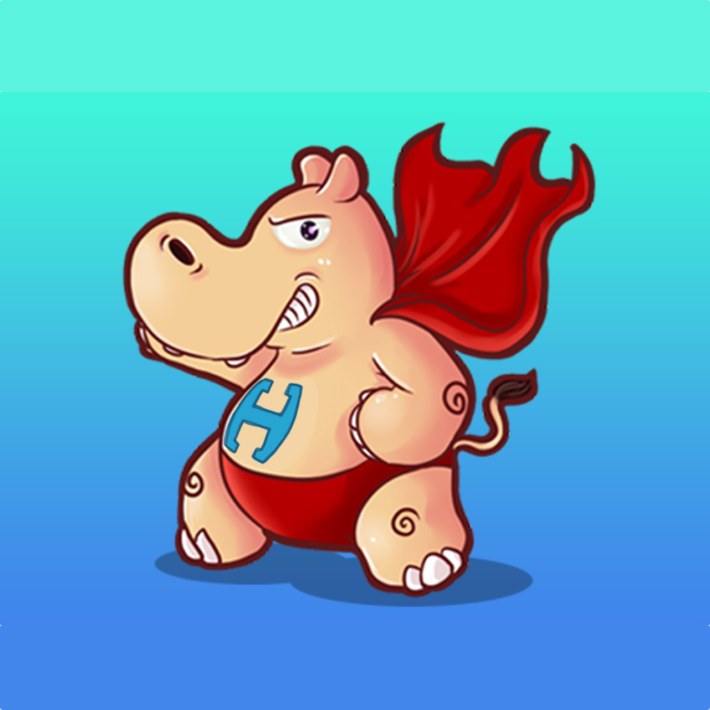 Super Hippo Stickers for iOS (iPhone/iPad) - Free Download at AppPure