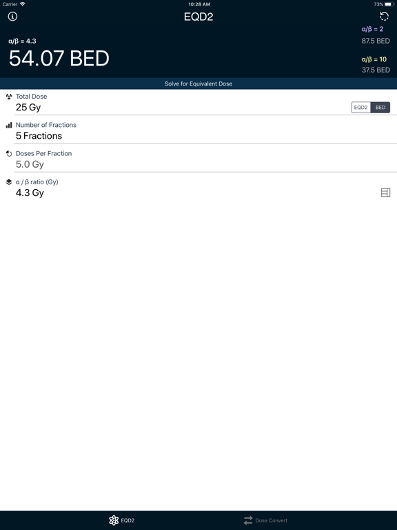 EQD2 Calculator for iOS (iPhone/iPad/iPod touch) Latest Version at $2. ...